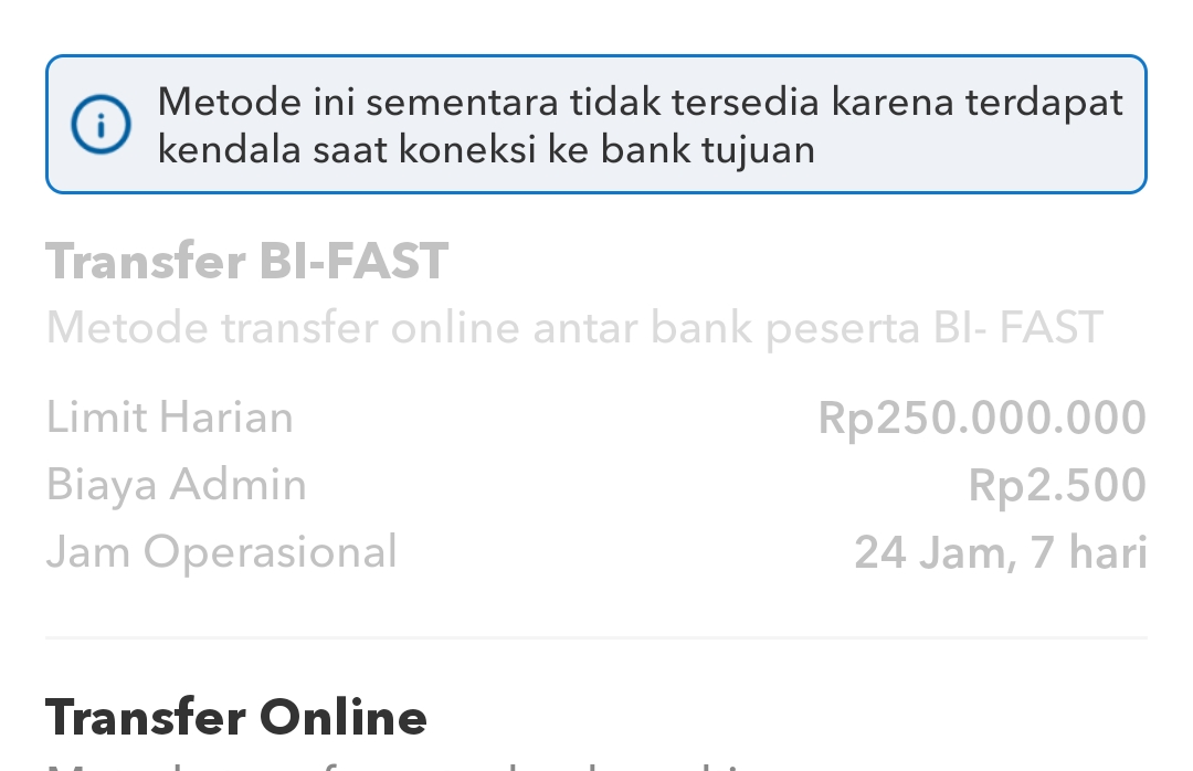BI-FAST Gangguan, Maaf Transfer Harus Bayar Dulu Rp 6.500 – Sumsel Update
